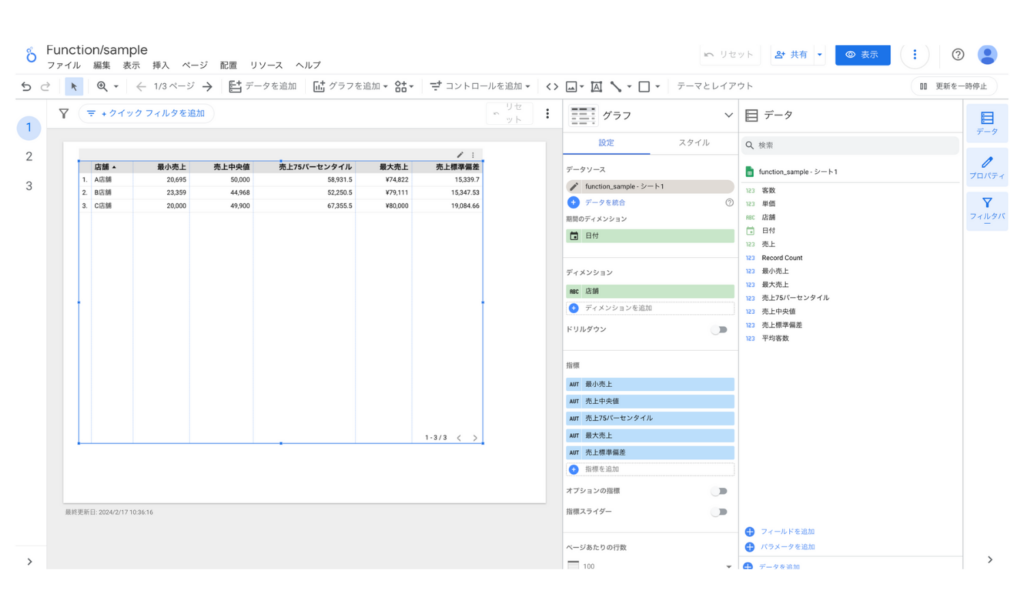 [Looker Studio] STDDEV関数の使い方と活用例 | 計算フィールド